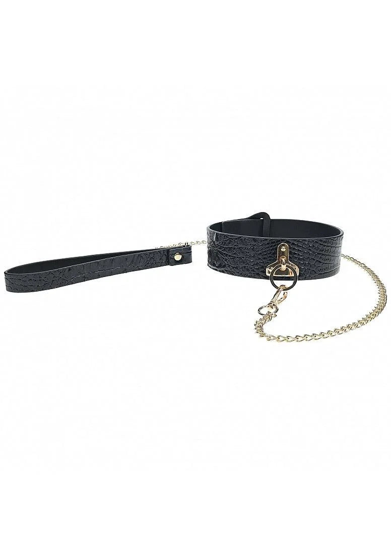 Ouch! International Rome Collection Collar with Leash